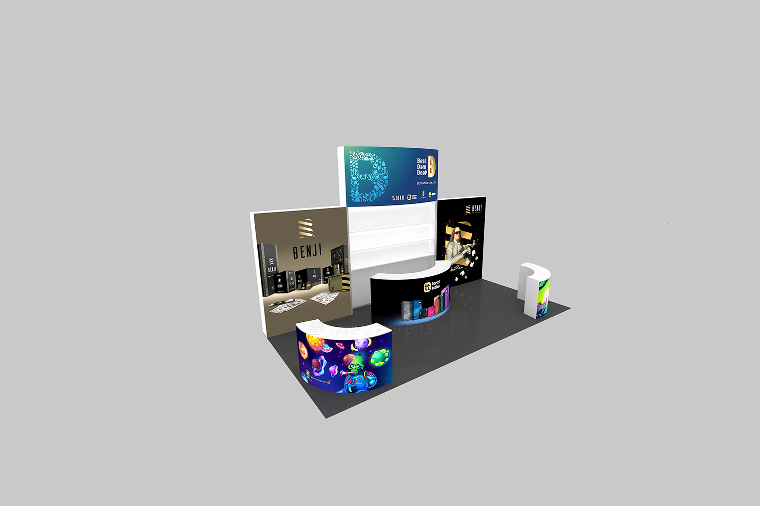 10 x 20 LED Backlit Trade Show Display Booth – Tanfu Exhibits Co., Ltd.