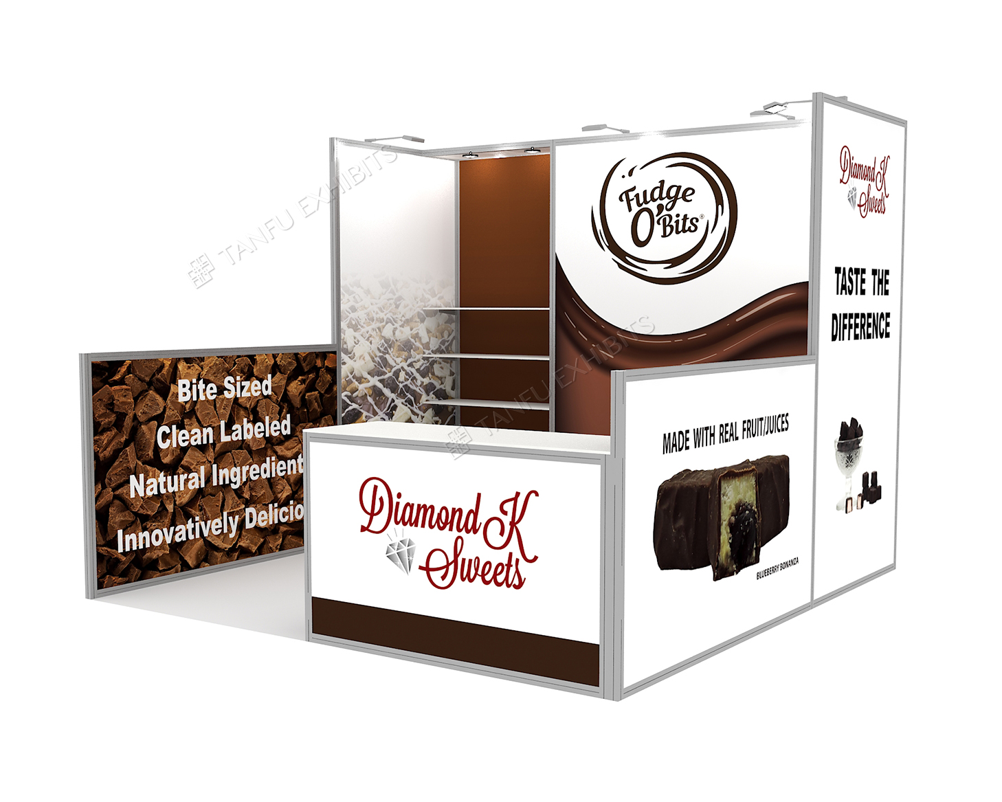 10×10 Exhibition Booth Stand Design – Tanfu Exhibits Co., Ltd.