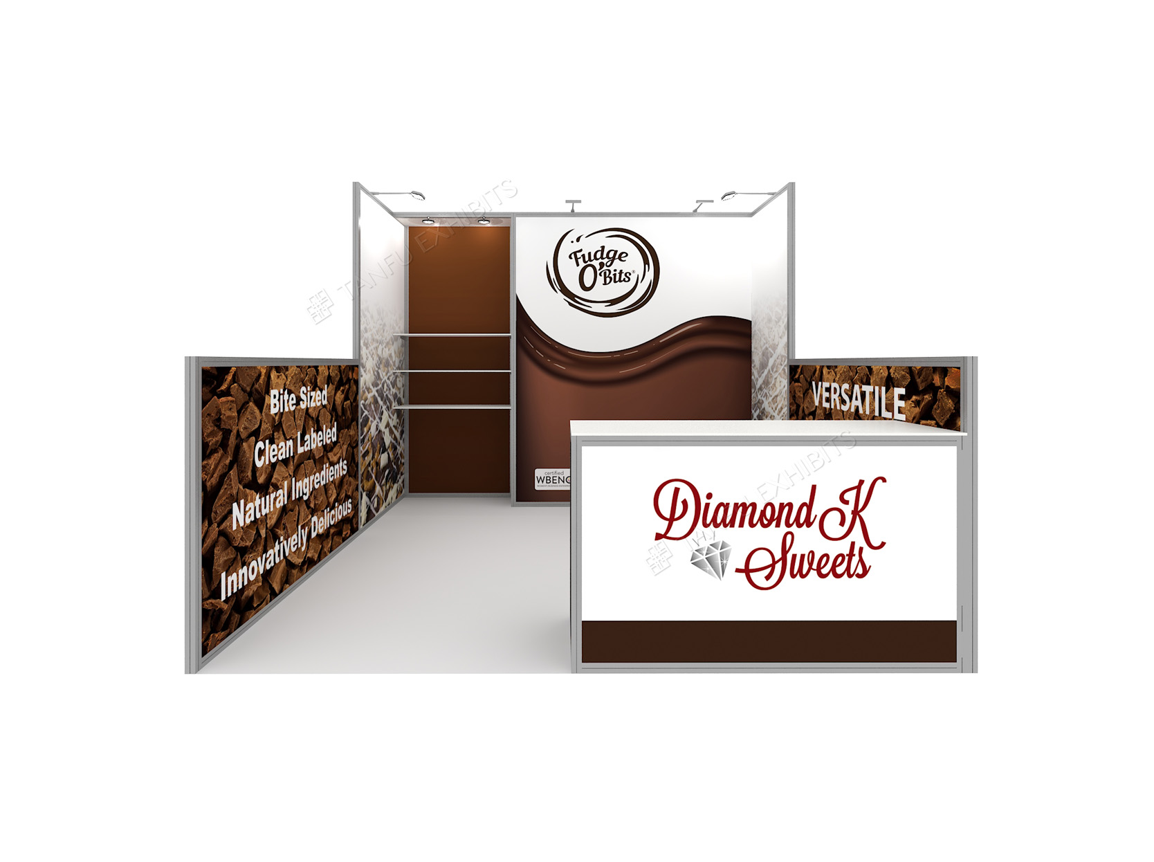 10×10 Exhibition Booth Stand Design – Tanfu Exhibits Co., Ltd.